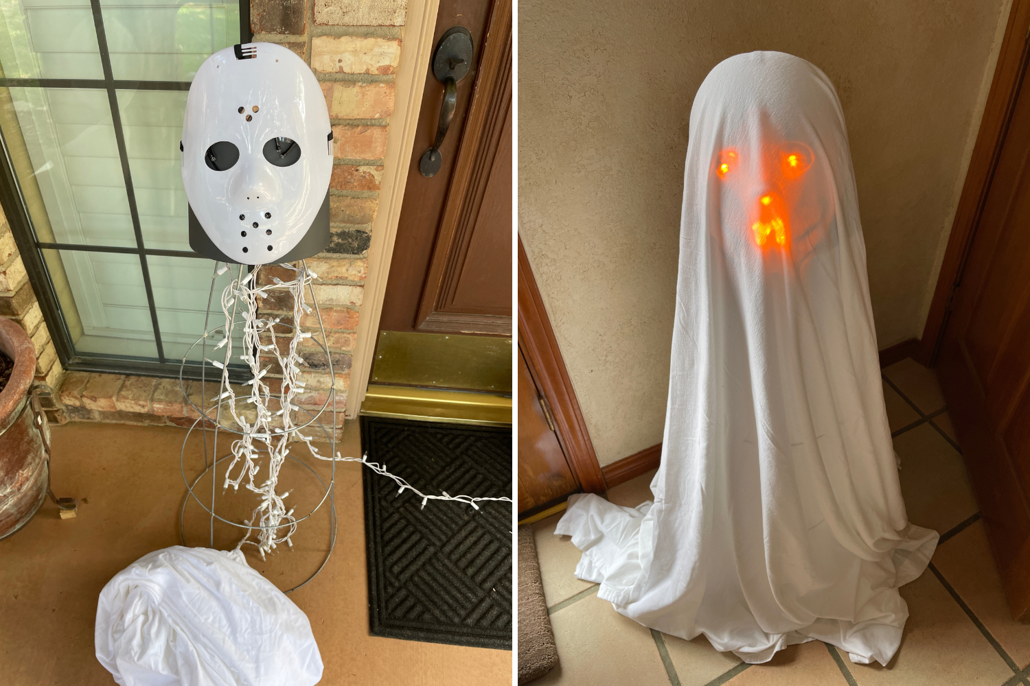 Super Easy Yard Ghosts DIY For Halloween Decorations - Six Star Family Fun