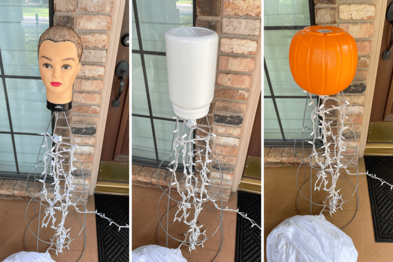Super Easy Yard Ghosts DIY For Halloween Decorations - Six Star Family Fun