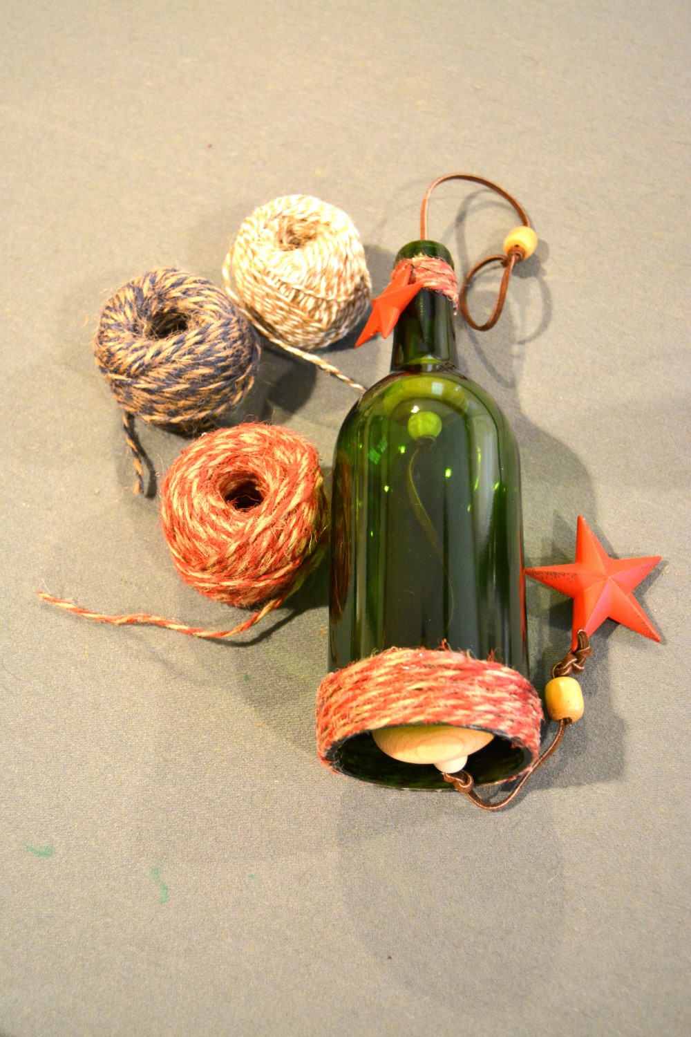 How To Make An Awesome Wine Bottle Wind Chime DIY - Six Star Family Fun